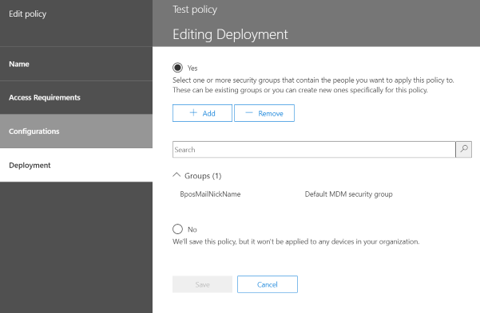 Removing access control from Basic Mobility and Security for Microsoft ...