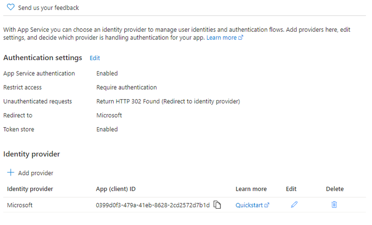 Accept only traffic from a front-end service (API Management, Functions ...