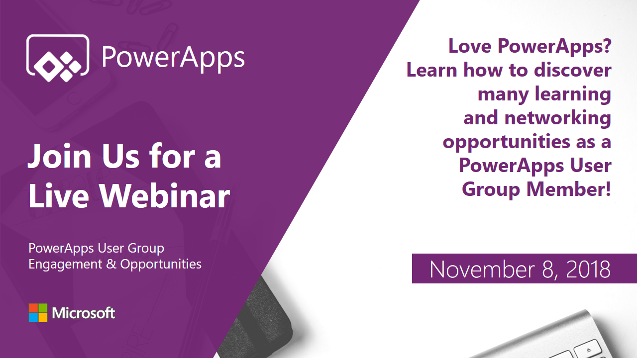 LIVE PowerApps WEBINAR: How to get involved & discover networking ...
