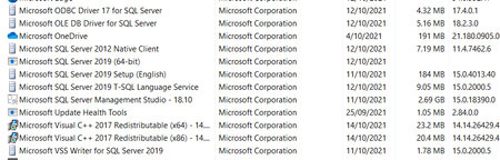 SQL Server 2019 Installation Error - An error occurred for a dependency of the feature ...