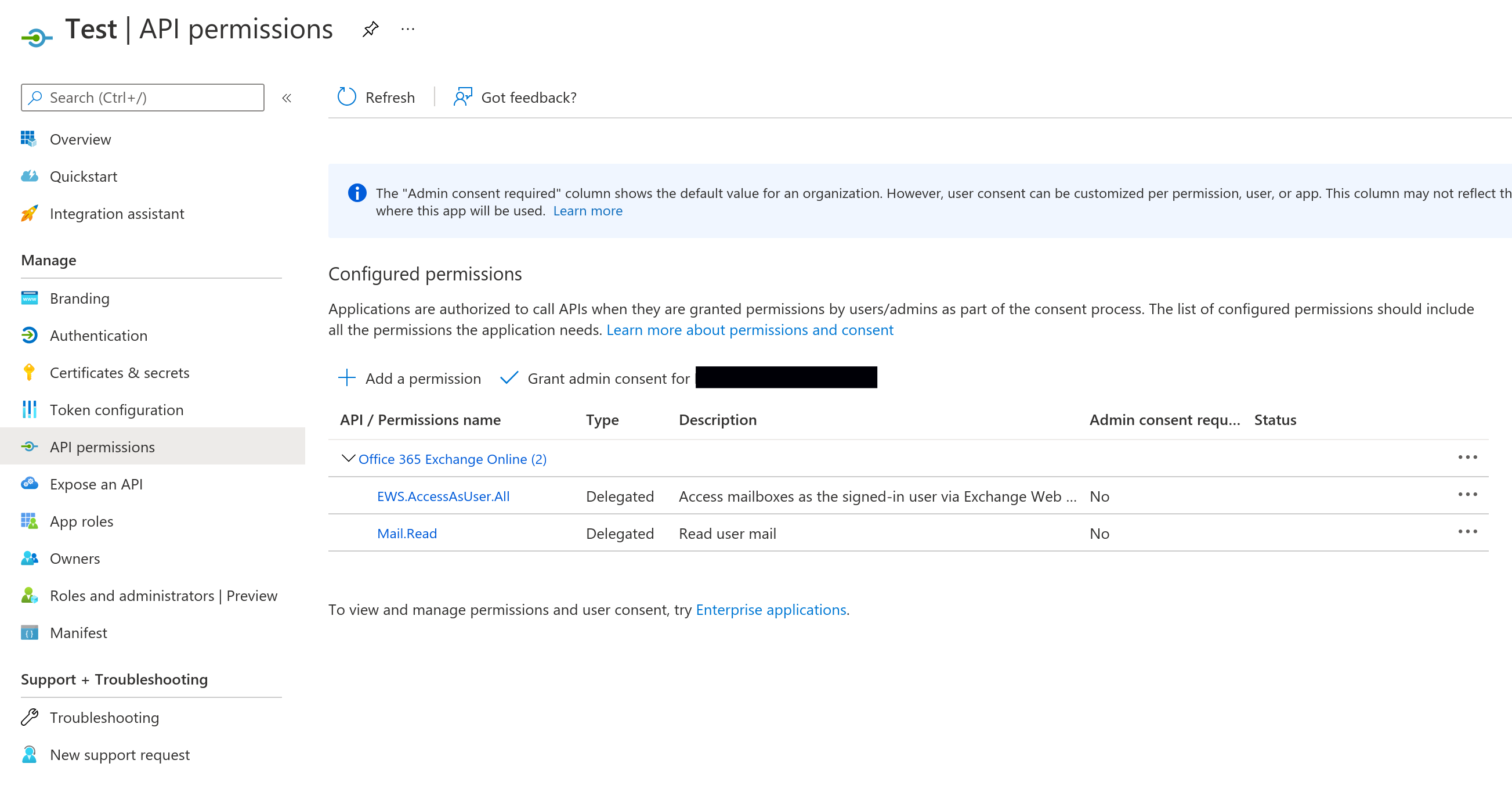 What OAuth permissions needed for exchangelib? | Microsoft Community Hub
