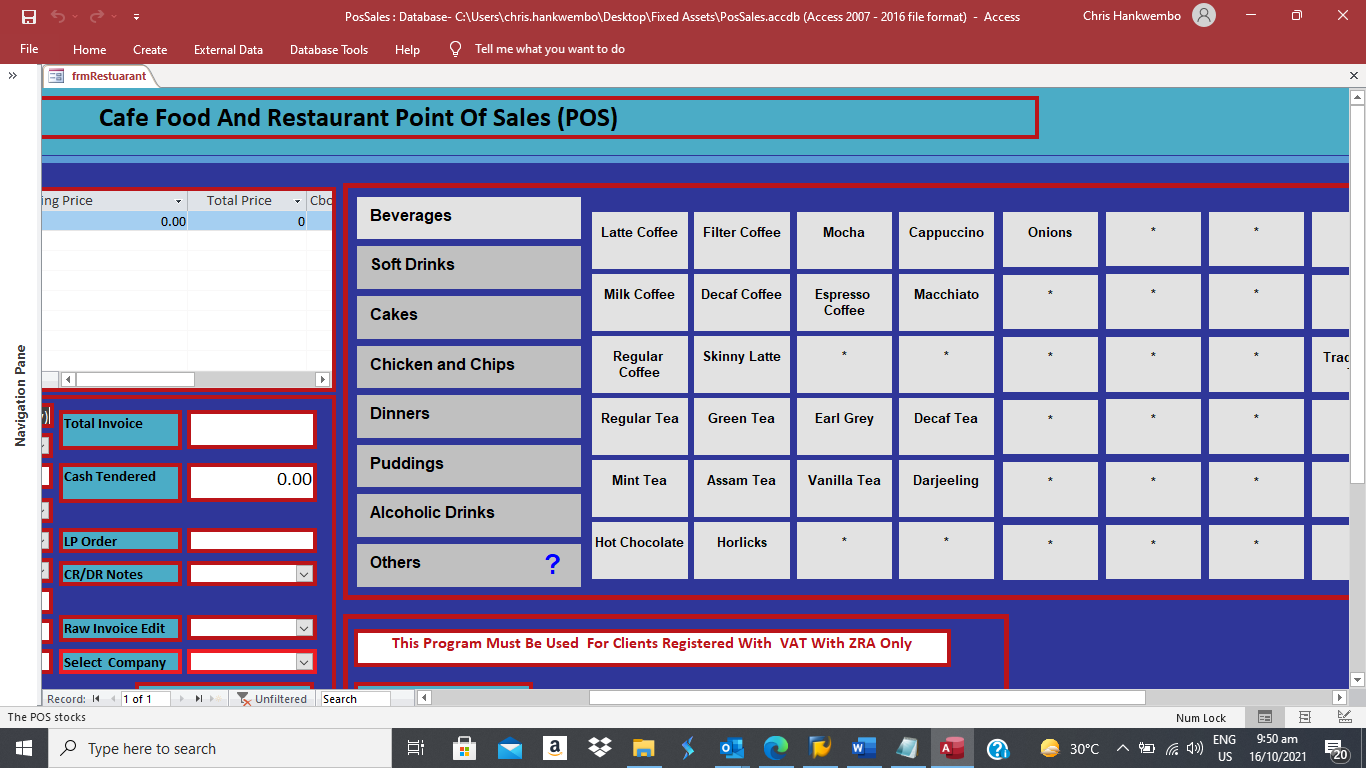 How to populate all the selected label controls into the menu in Ms ...