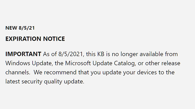 Windows update expiration policy explained | Microsoft Community Hub