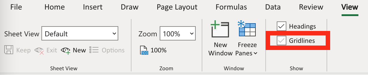Add ability to show/hide gridlines in Excel | Microsoft Community Hub