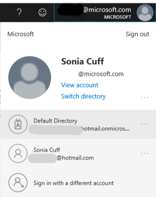 How to use Multiple Sign-in Accounts inside of Azure Portal