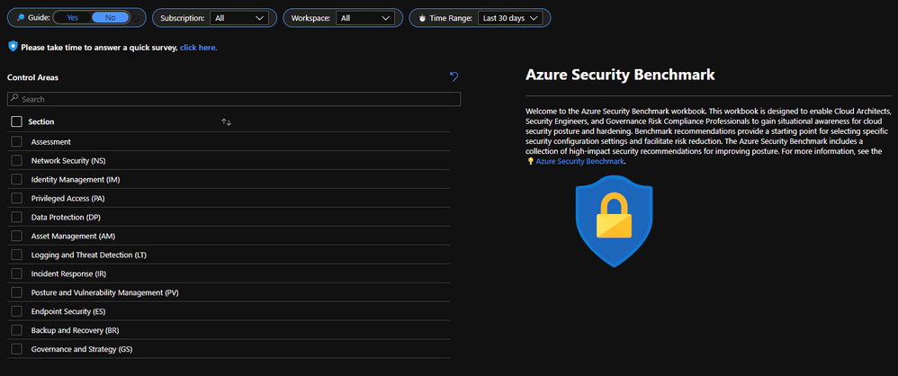 New Blog Post | What’s New: Azure Security Benchmark Workbook (Preview ...