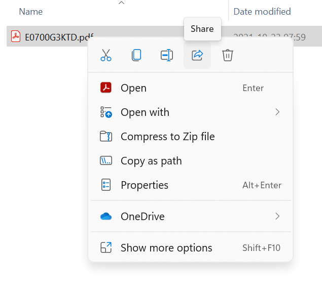 Add Outlook to Share > Share with app in the Windows 11 context menu | Microsoft Community Hub