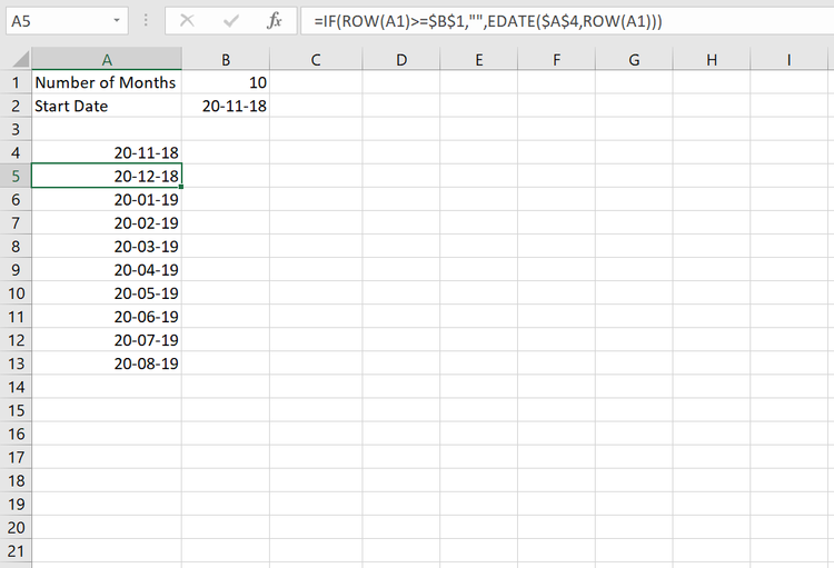 How to automatically fill rows with dates based on cell value ...