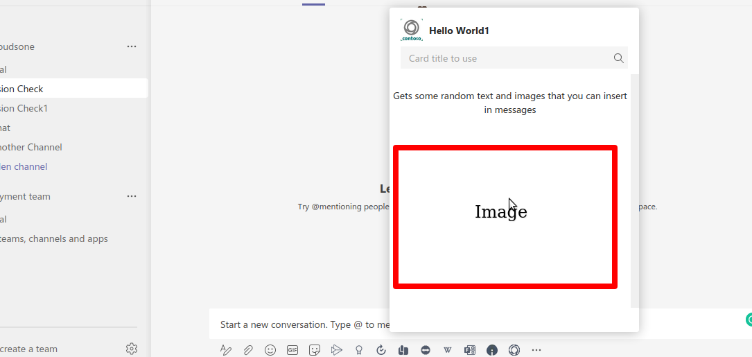 Placeholder image in message extension | Microsoft Community Hub
