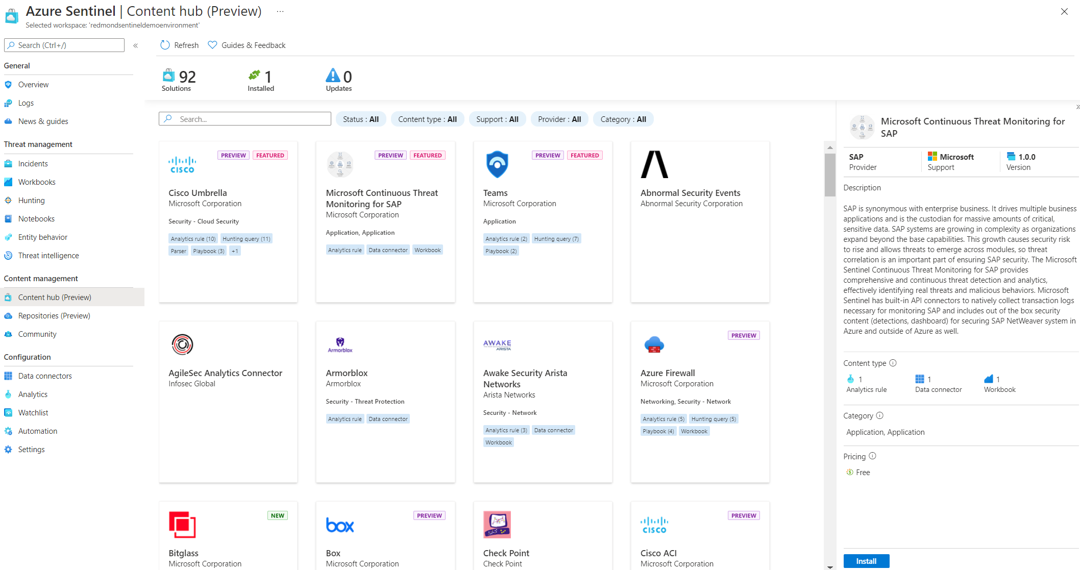 Introducing Microsoft Sentinel Content hub! | Microsoft Community Hub