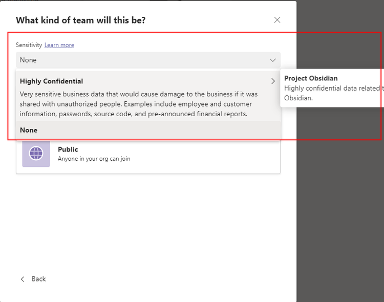 Use sensitivity labels in your Microsoft Teams | Microsoft Community Hub
