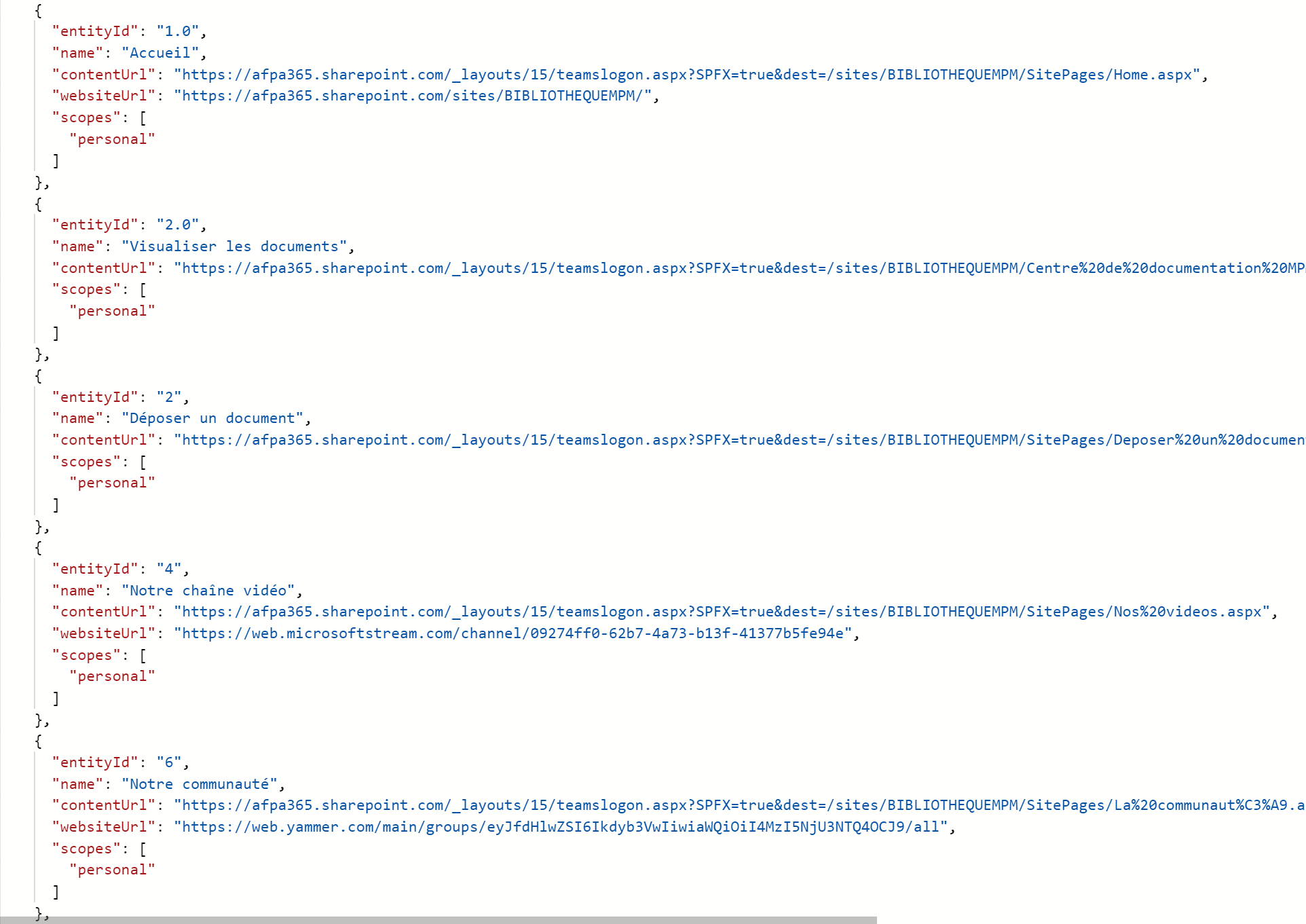 Personnal Tab not displayed after i publish the app | Microsoft ...