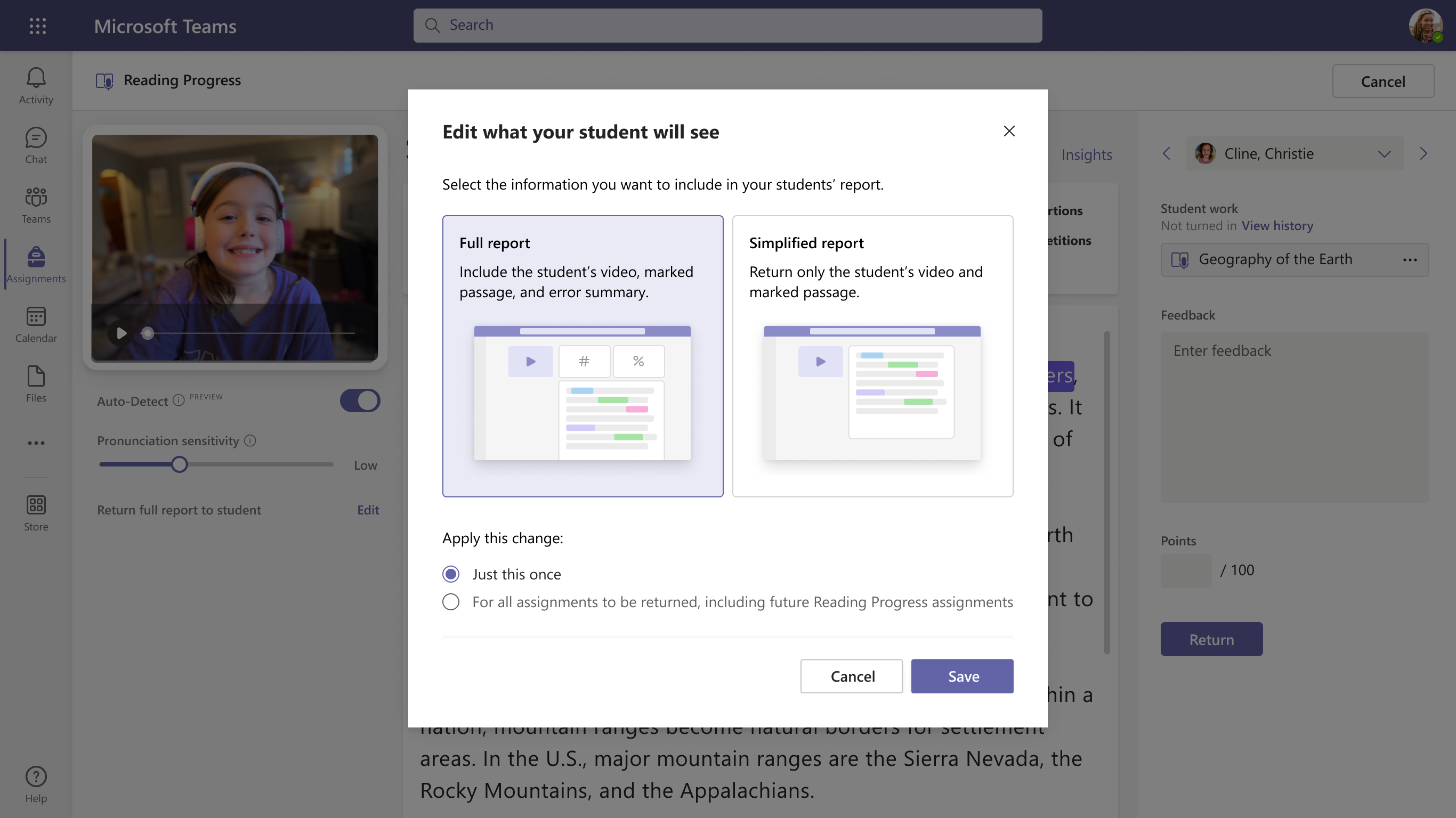 Top requested updates for Reading Progress in Microsoft Teams