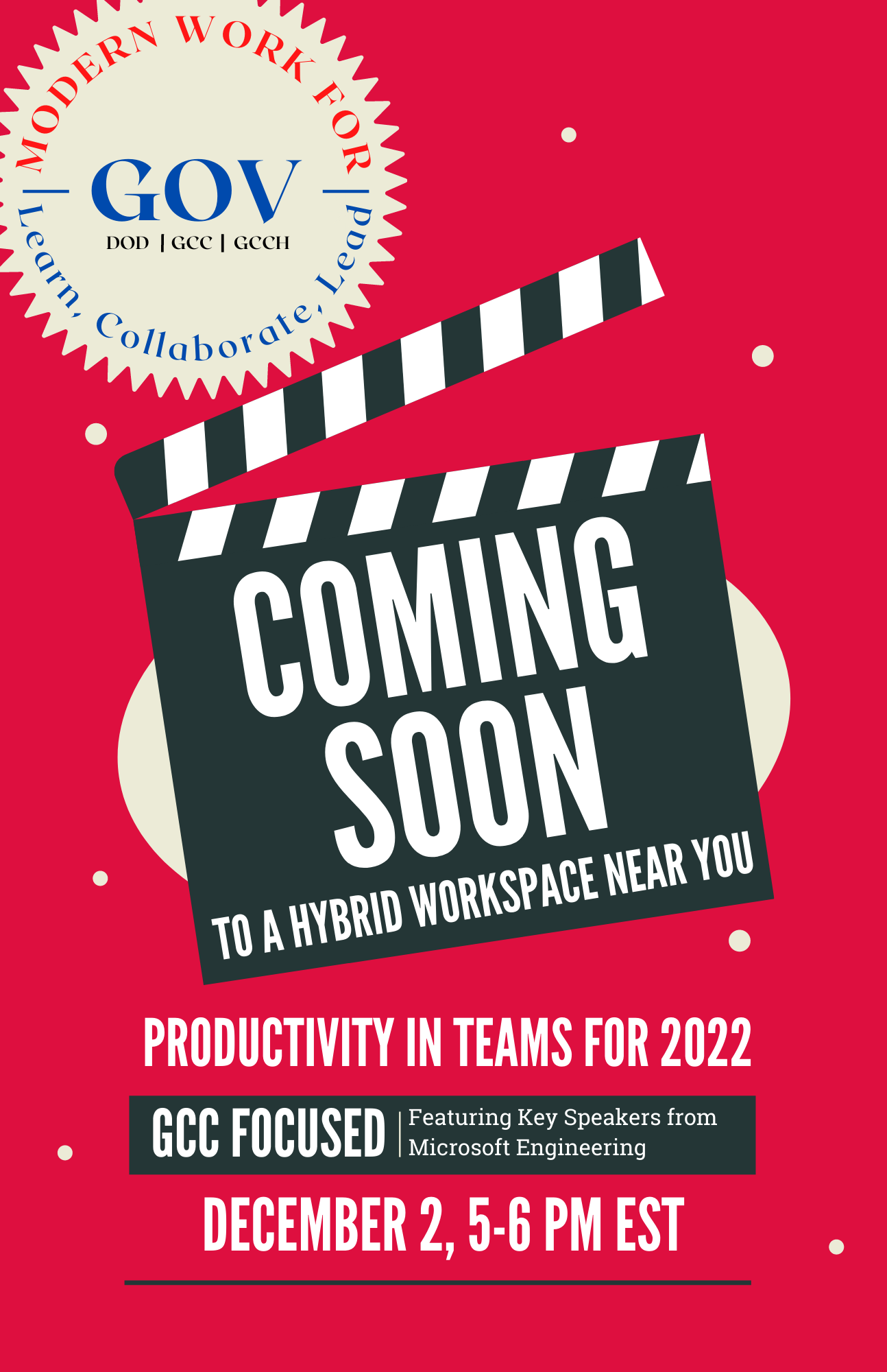 GCC Focused event for Apps in Teams Dec 2nd 2-3pm PDT | 5-6pm EDT ...