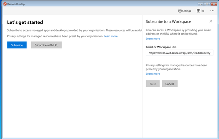 WVD - Remote desktop client cannot subscribe workspace url - Windows 7 only | Microsoft ...