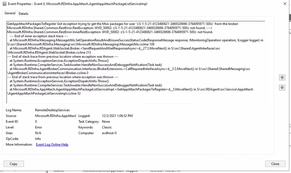 AVD: Authentication fails for AAD user (but works for local admin) | Microsoft Community Hub
