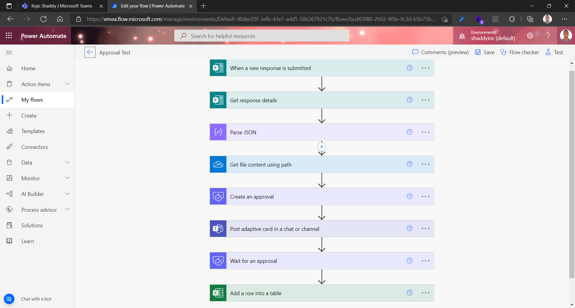 Create Approval Flow in Power Automate with Adaptive Card in MS Teams ...