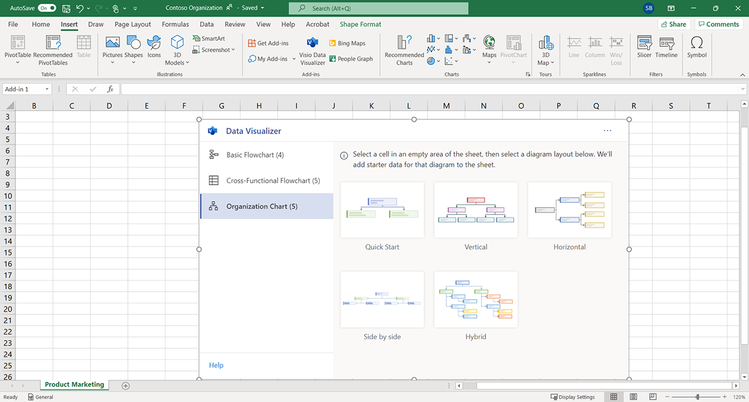 Visualize your team structure with org charts in Microsoft Visio for ...