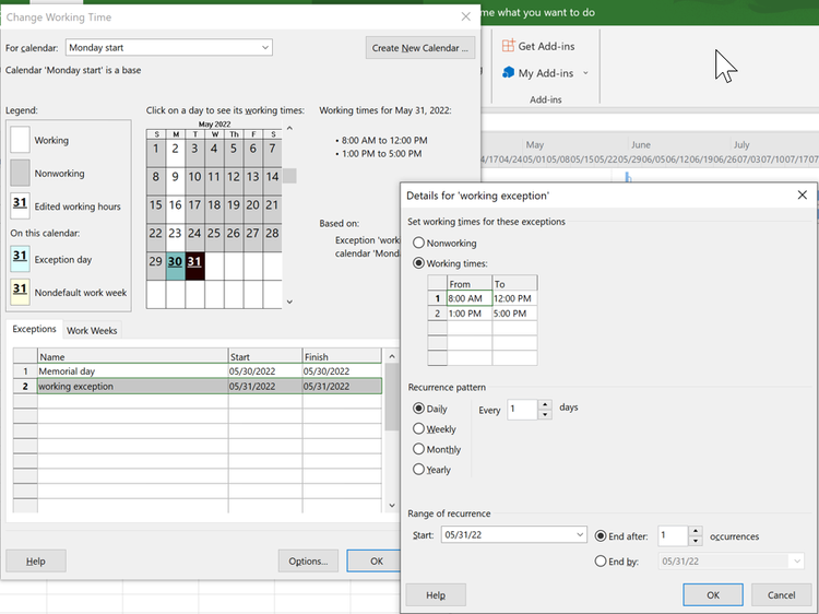 Task Calendar/Holiday Override? | Microsoft Community Hub