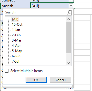 Pivot Table Filter for Months in Chronological Order | Microsoft ...