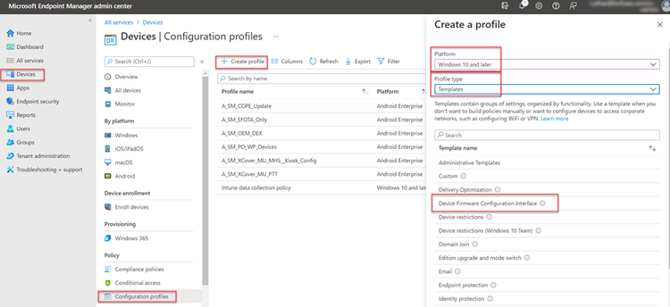 How to use Device Firmware Configuration Interface (DFCI) for Surface ...