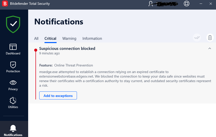 Edge extension suspicious connection | Microsoft Community Hub