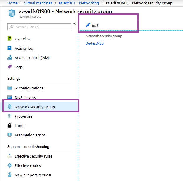 Change NSG for an Azure VM | Microsoft Community Hub