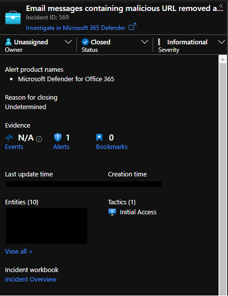 No option to tune analytics rule with Microsoft 365 Defender connector ...