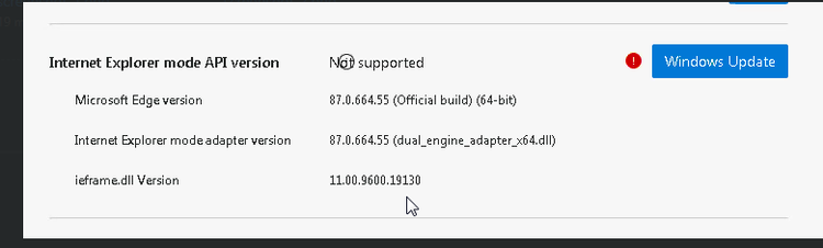 To open this page in Internet Explorer mode, reinstall Microsoft Edge ...