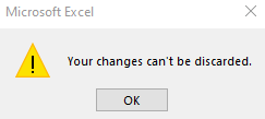 I can't discard changes to see the current version of the file ...