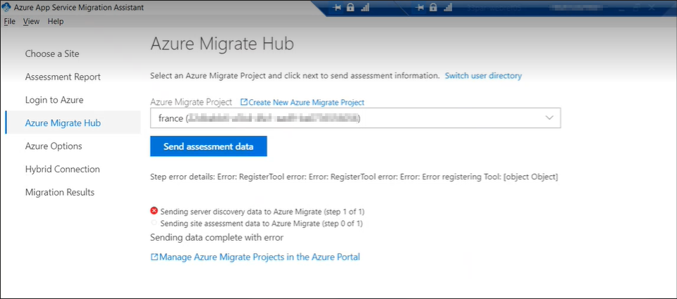 App Service Migration: Error: RegisterTool error | Microsoft Community Hub