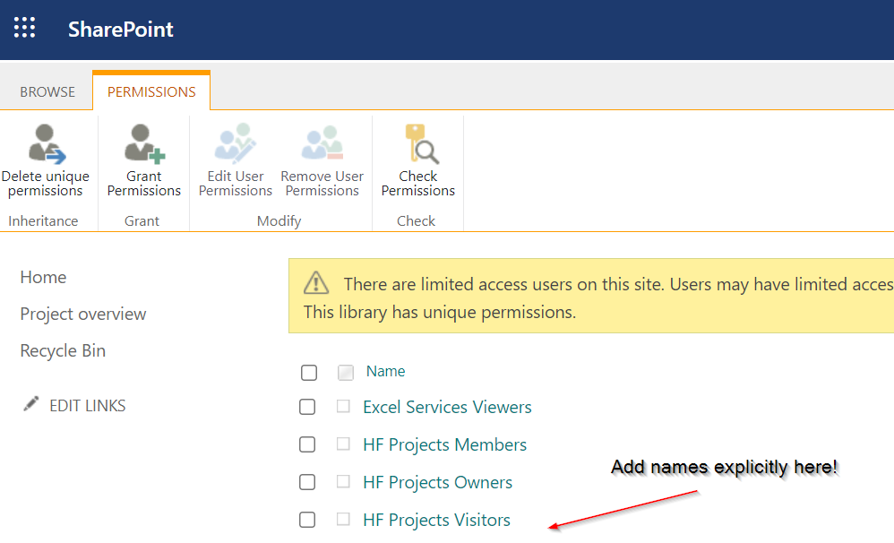 SharePoint Permission for guest users through security groups ...