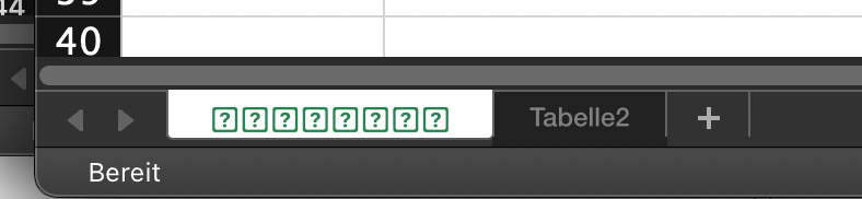 Corrupt font in registers.description in Excel Mac 2019 | Microsoft ...