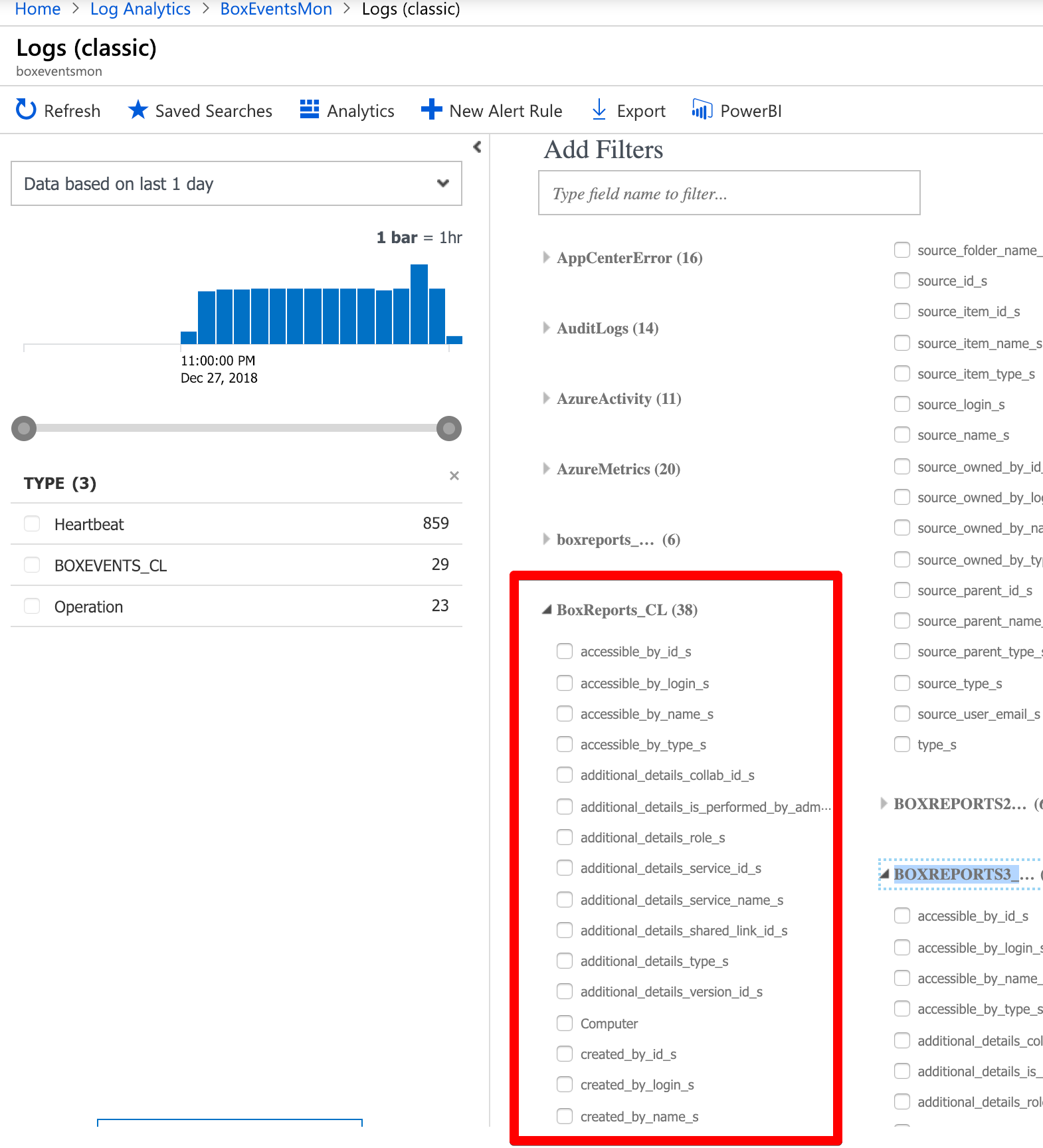 Missing custom logs in Log Analytics schema pane | Microsoft Community Hub