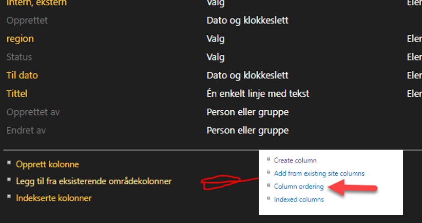 Change the column order for my form | Microsoft Community Hub