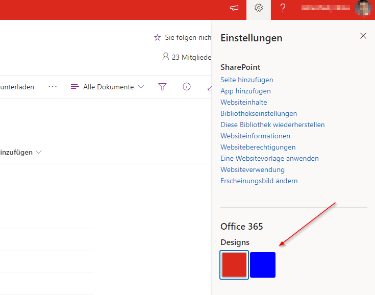 How to change the blue top bar design in Sharepoint Online | Microsoft ...