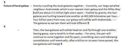 I want to use short headings on the left of indented text at the same ...