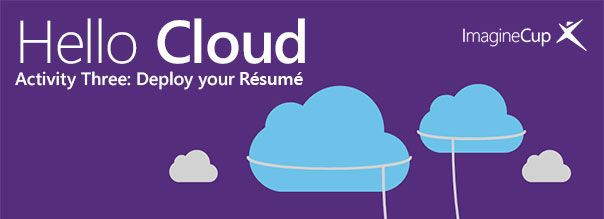 Check out the Newest Hello Cloud Activity and your October Winner ...