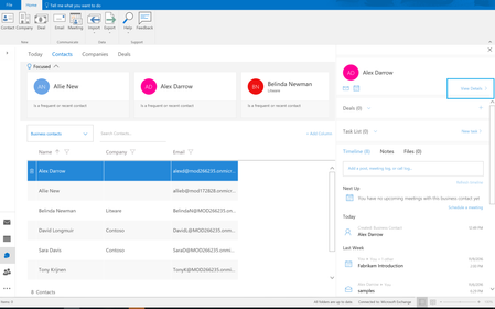 Getting Started with Outlook Customer Manager