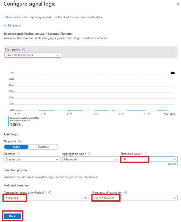 Monitoring and creating alerts for Data-in replication with Azure ...