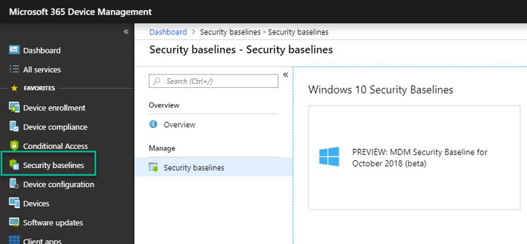 Microsoft Intune introduces MDM Security Baselines to secure the modern workplace | Microsoft ...