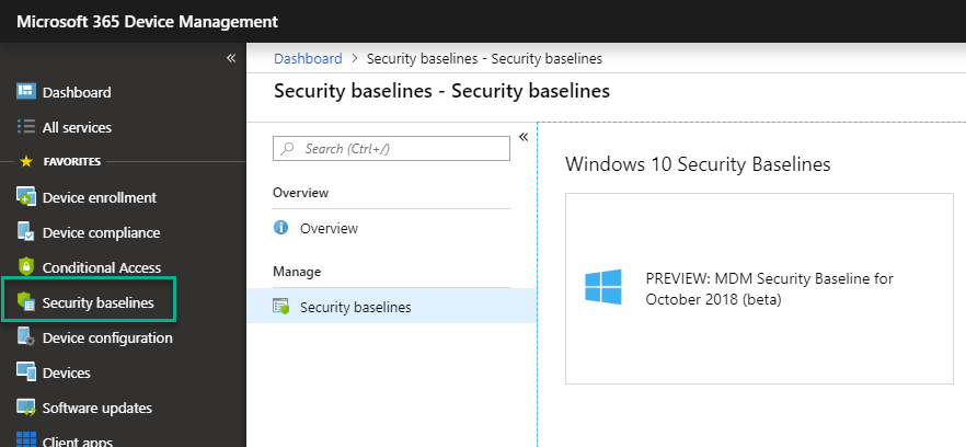 Microsoft Intune introduces MDM Security Baselines to secure the modern workplace | Microsoft ...