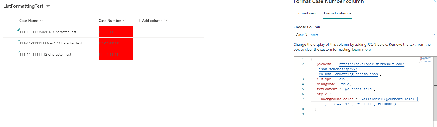 Conditional Formatting Based off Number of Characters | Microsoft Community Hub