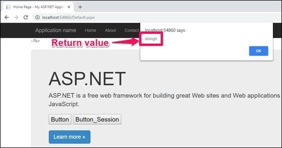 PageMethods is not returning a value