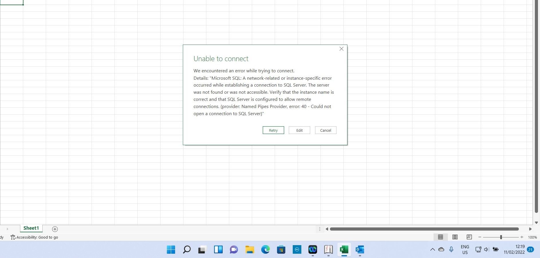 Get Data by connecting to SQL server Database | Microsoft Community Hub