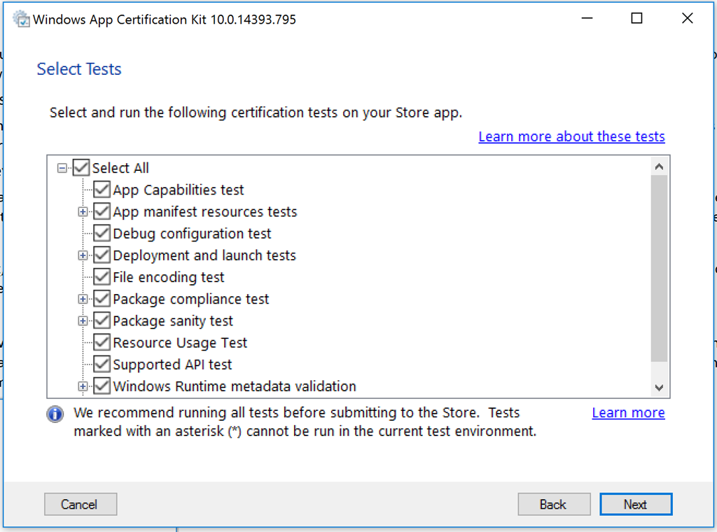Testing if your Desktop Bridge app is ready for distribution ...