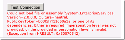 Could not load file or assembly System.EnterpriseServices | Microsoft Community Hub