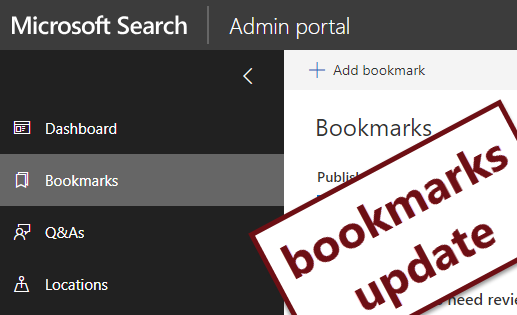 Microsoft Search in Bing – Update default bookmarks for brand name ...
