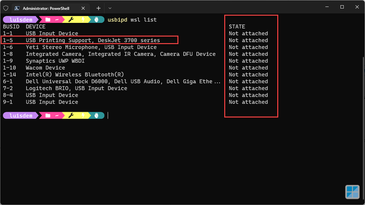 Connecting a USB Printer device to WSL 2 | Microsoft Community Hub