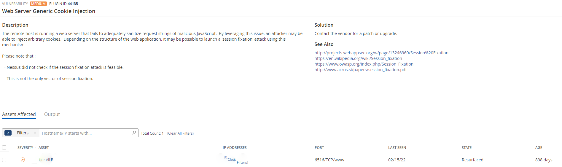 Nessus scan discovery | Microsoft Community Hub